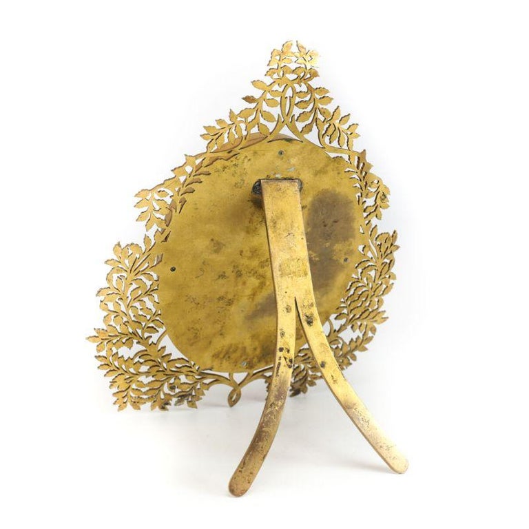 Italian Gilt Bronze and Pietra Dura Accent 3 Photo Frame, Mid-19th ...