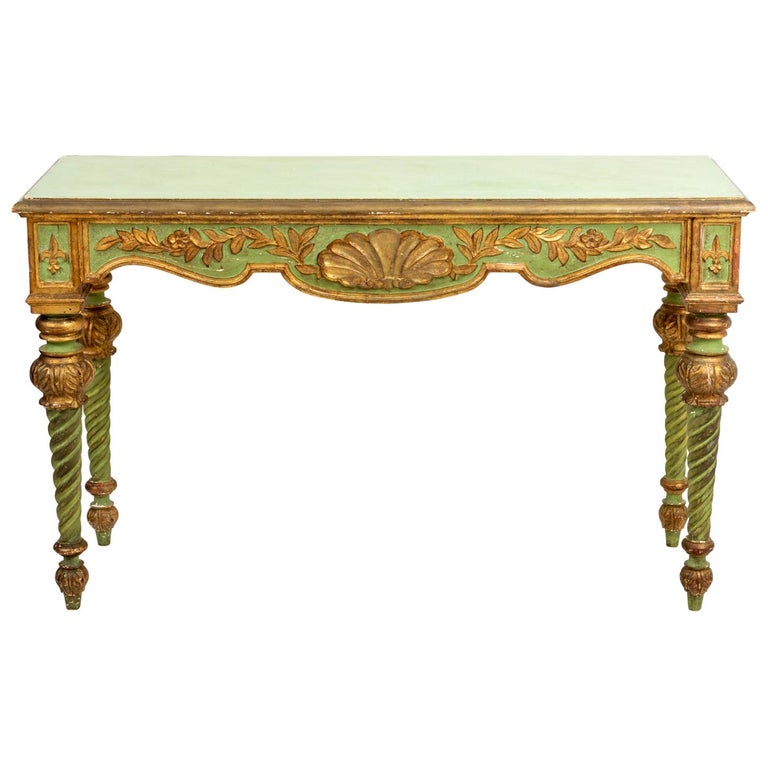 Italian Gilt Console For Sale at 1stDibs