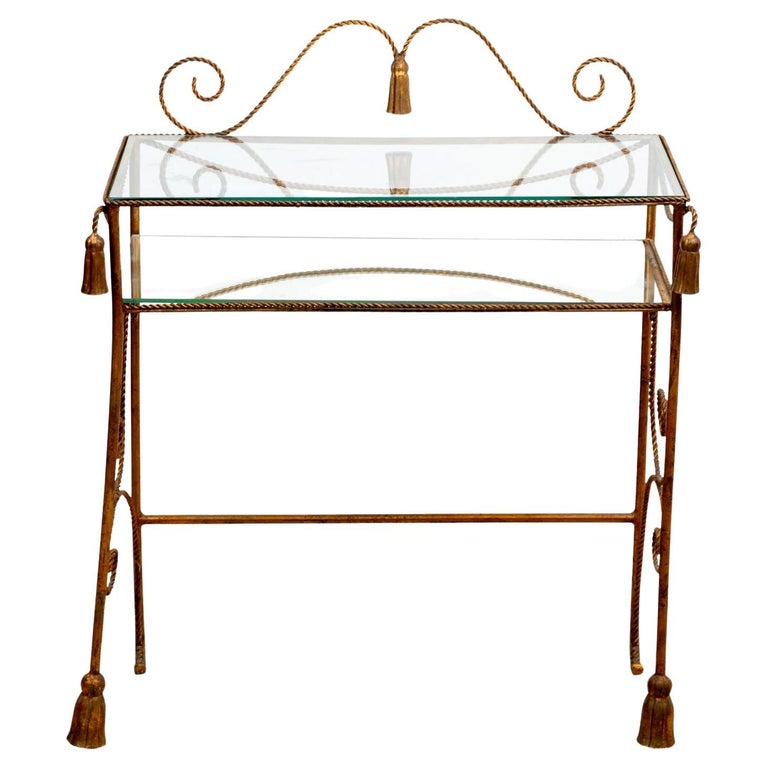 Italian Gilt Metal Table For Sale at 1stDibs