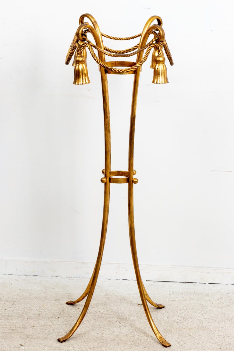 Italian Gilt Rope and Tassel Plant Stand For Sale at 1stDibs