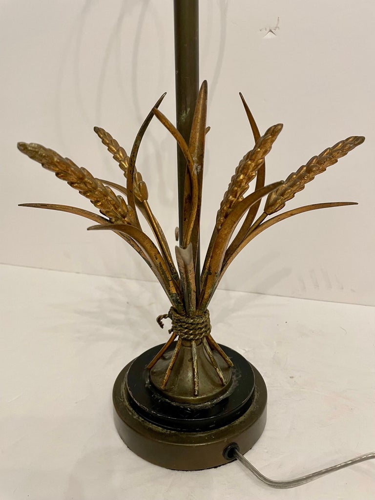 Italian Gilt Sheaf of Wheat Lamp For Sale at 1stDibs