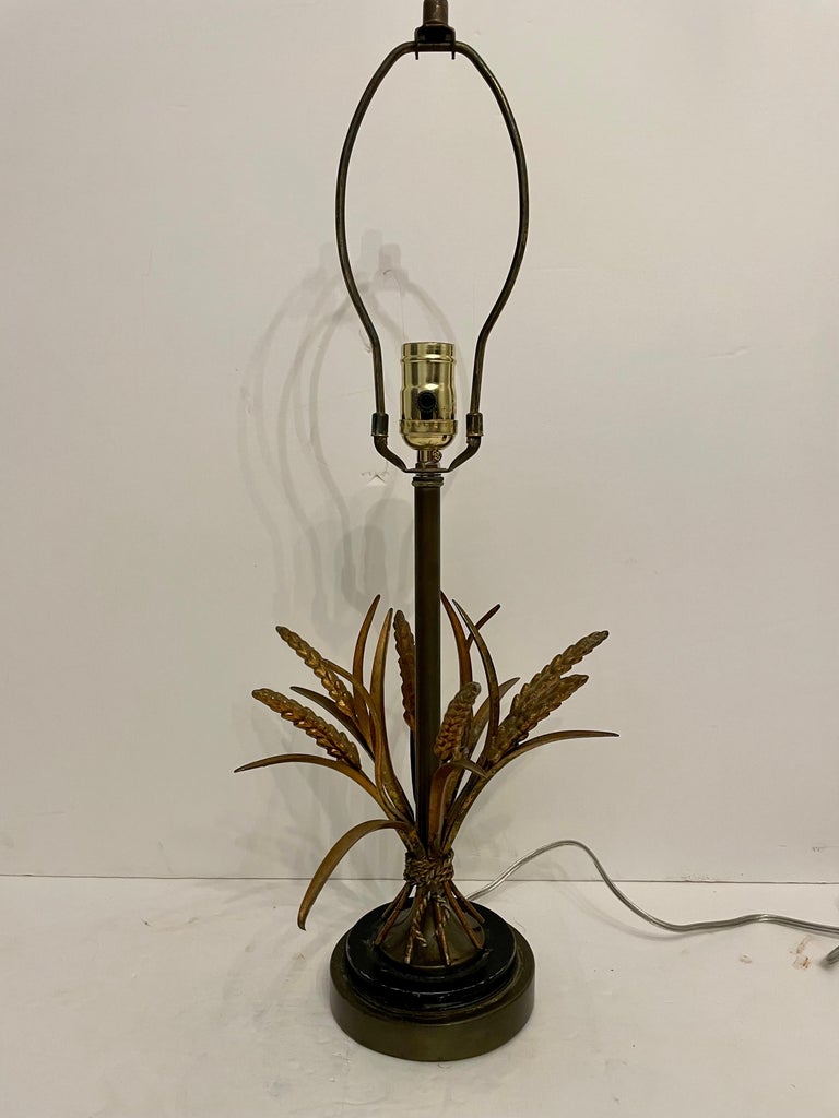 Italian Gilt Sheaf of Wheat Lamp For Sale at 1stDibs