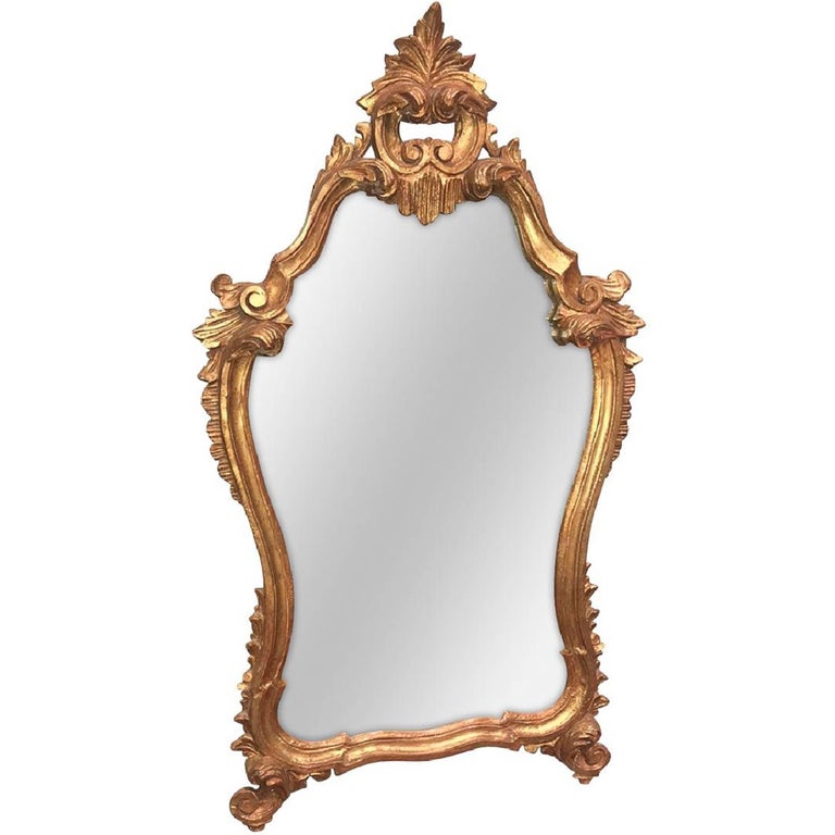 Italian Giltwood Wall Mirror at 1stDibs