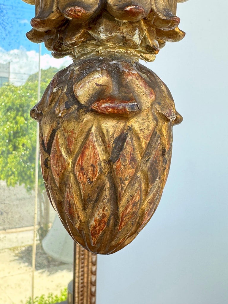 Italian Giltwood Hall Lantern For Sale at 1stDibs