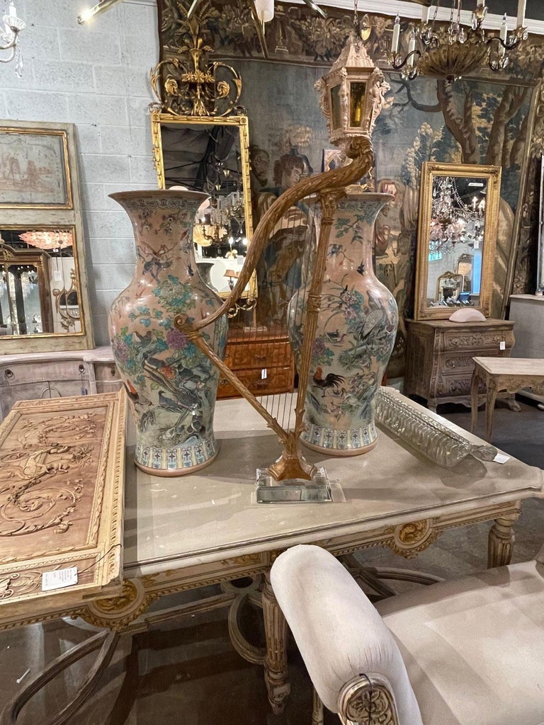 Italian Giltwood Harp For Sale at 1stDibs