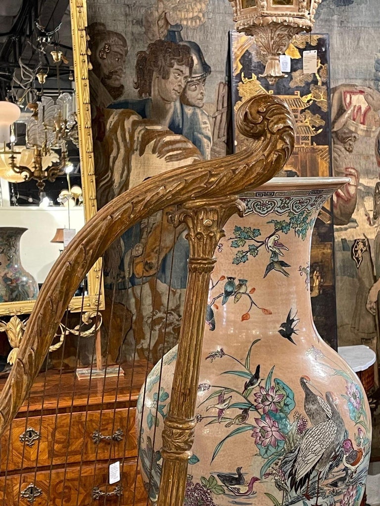 Italian Giltwood Harp For Sale at 1stDibs