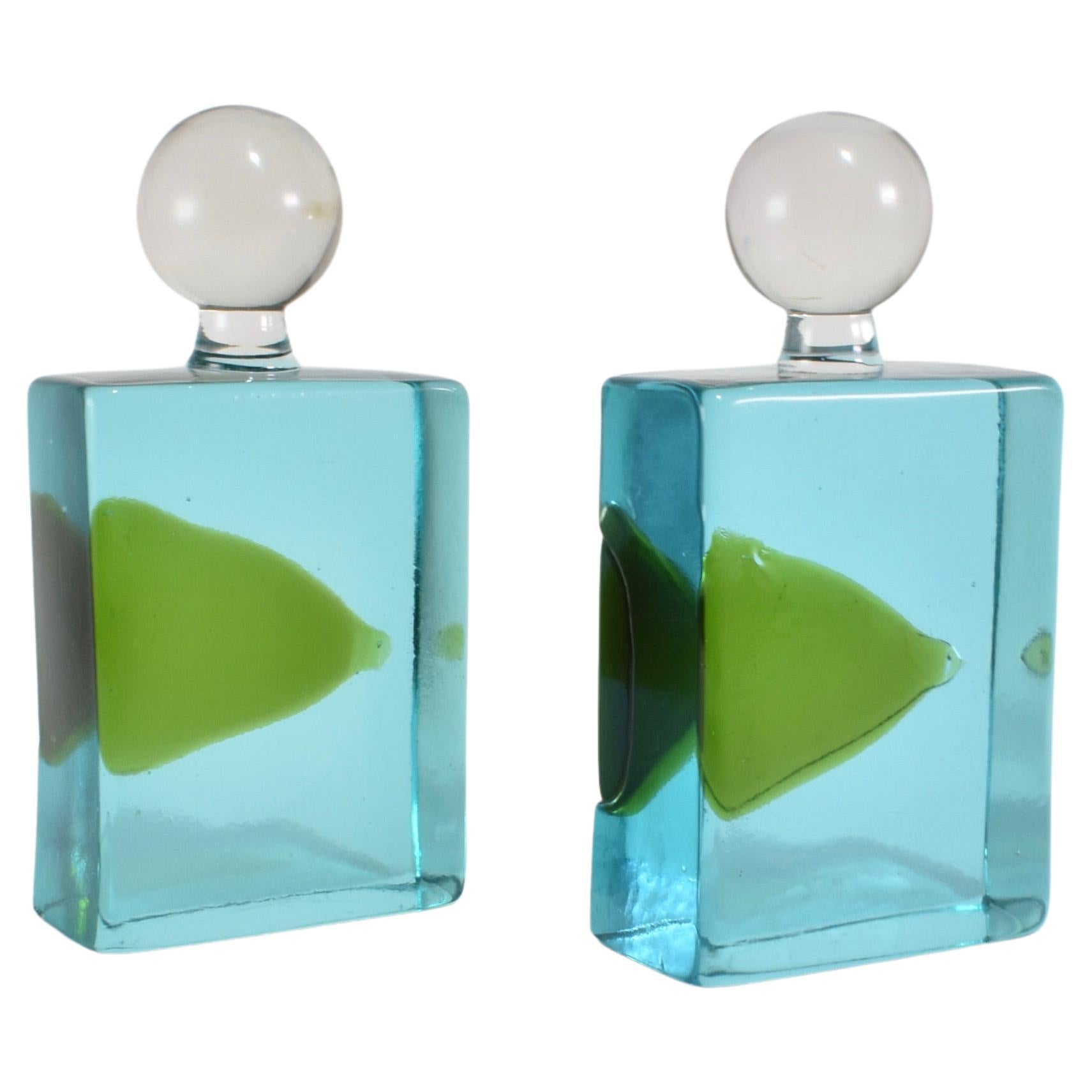 Italian Glass Bookends For Sale at 1stDibs