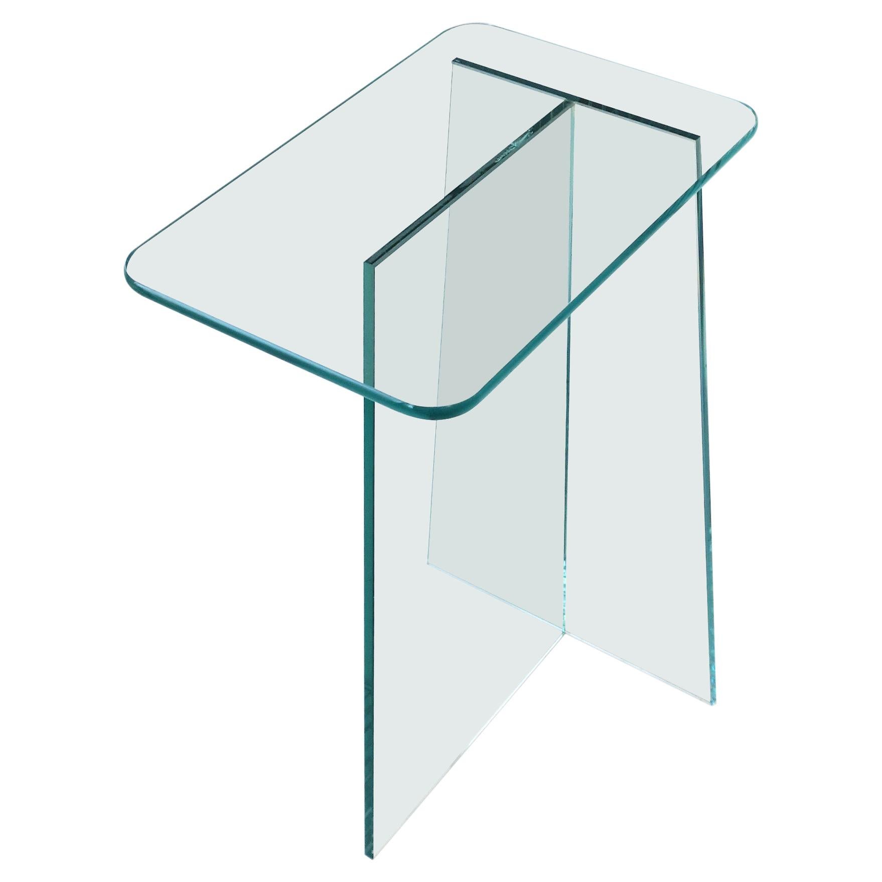 Painted and Carved Glass Top Italian Side / Drinks Table For Sale at ...