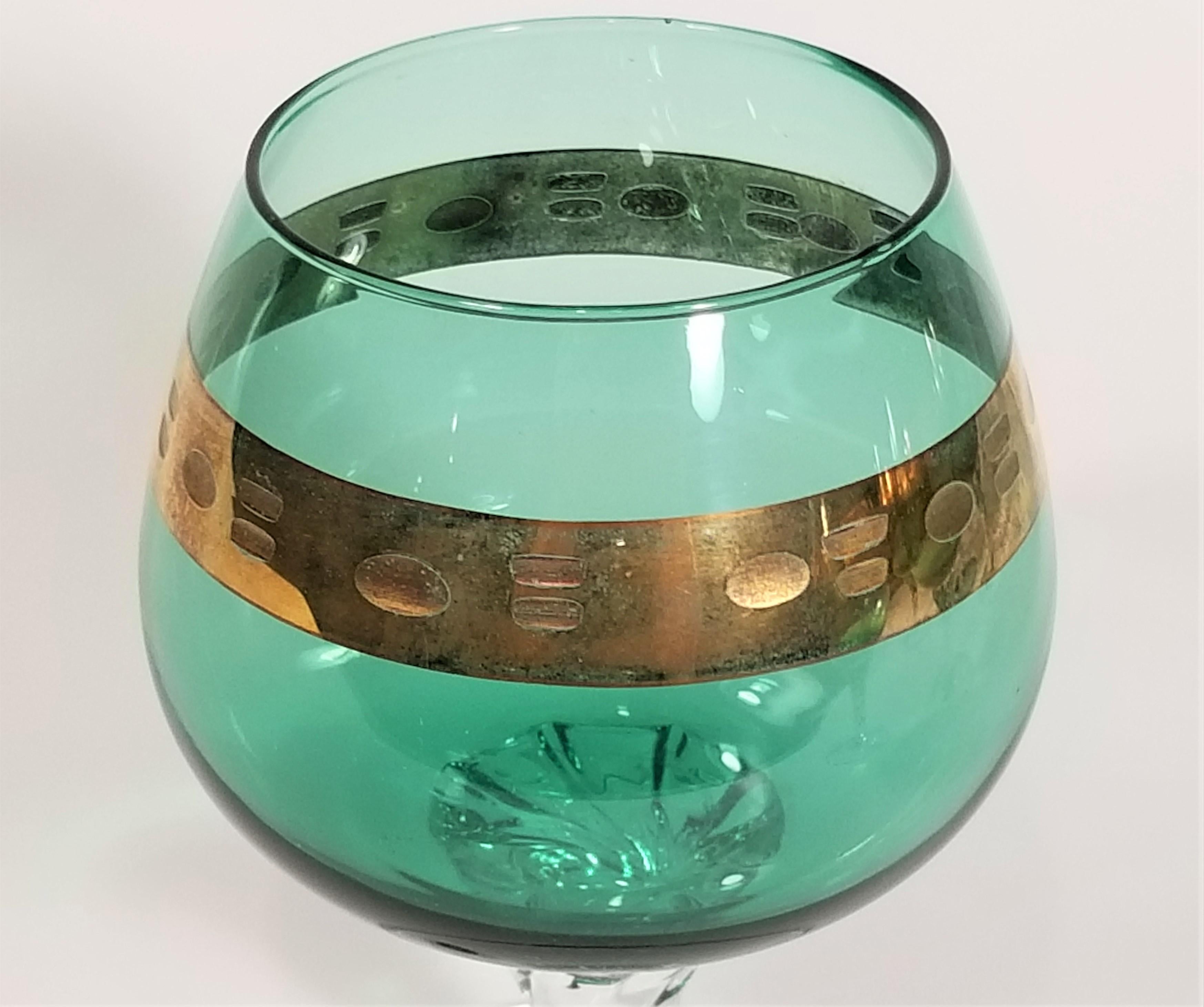 Italian Glassware Barware Stemware Made in Italy Mid-Century Unqused ...