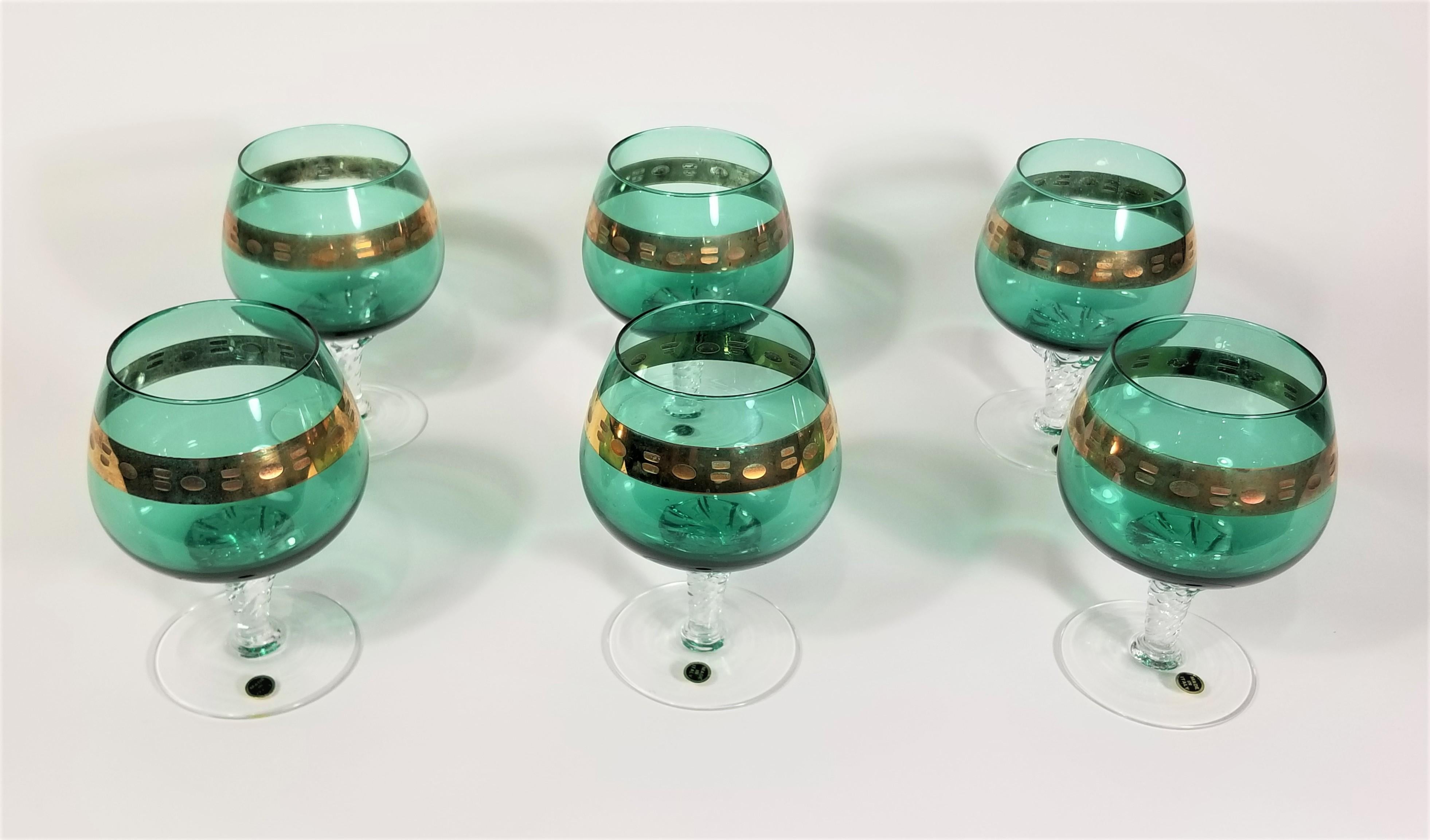 Italian Glassware Barware Stemware Made in Italy Mid-Century Unqused ...