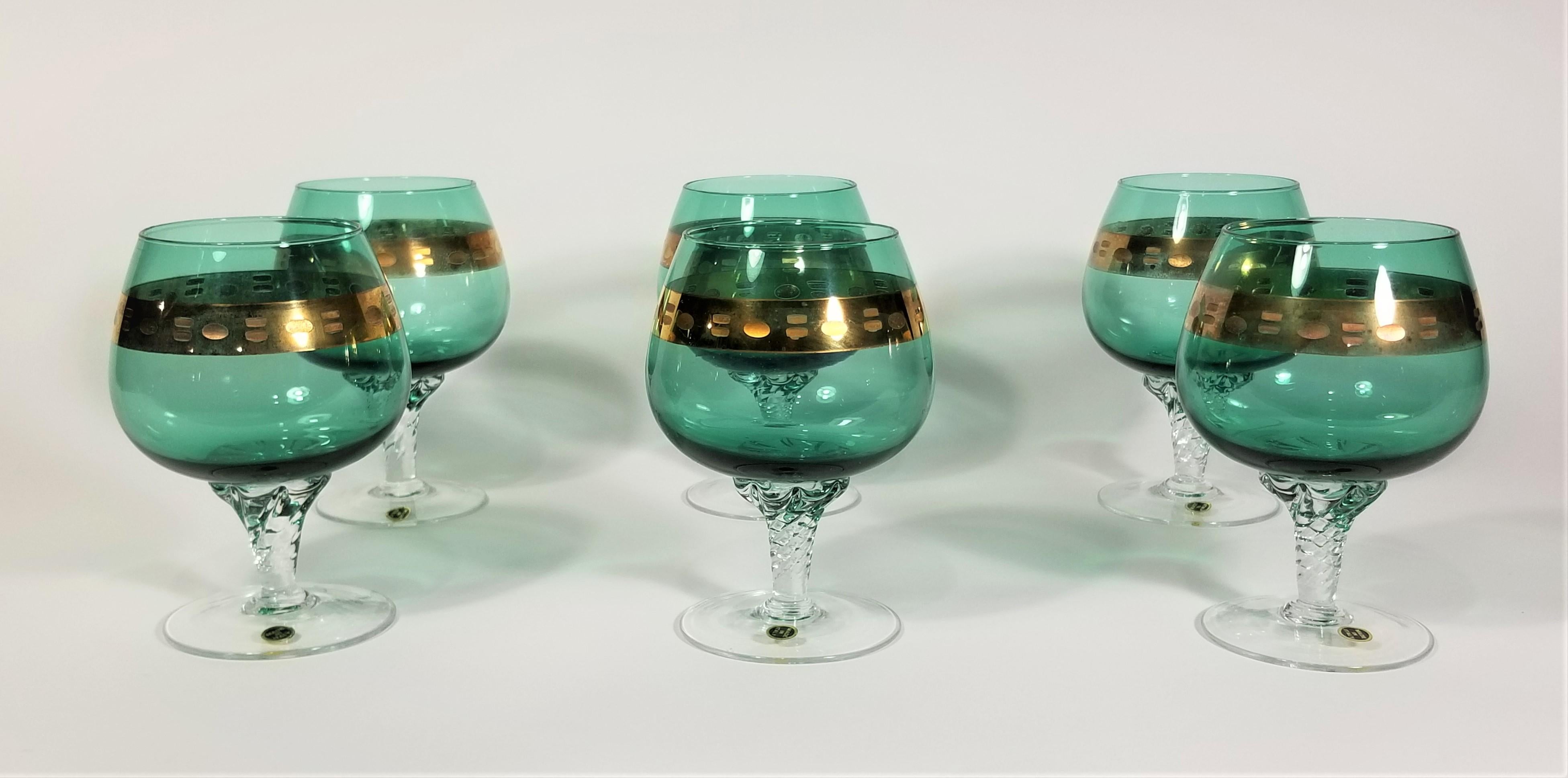 Italian Glassware Barware Stemware Made in Italy Mid-Century Unqused ...