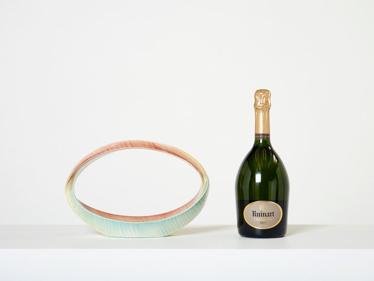 Italian Glazed Ceramic Bowl Centerpiece by Vibi Torino, 1960 For Sale ...