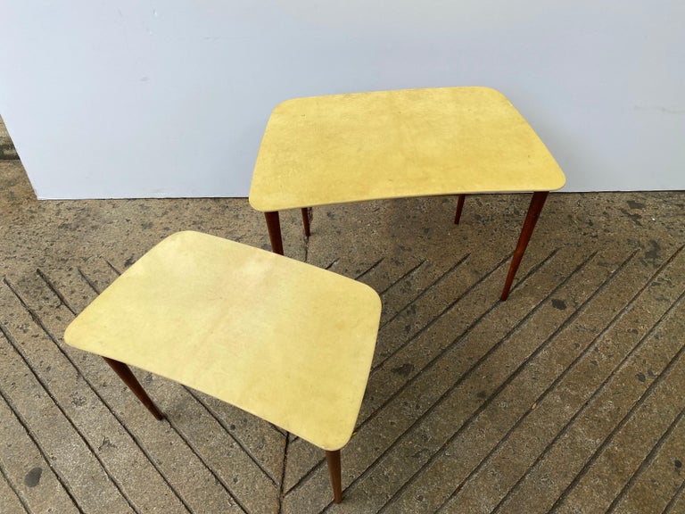 Italian Goat Skinned Tables at 1stDibs