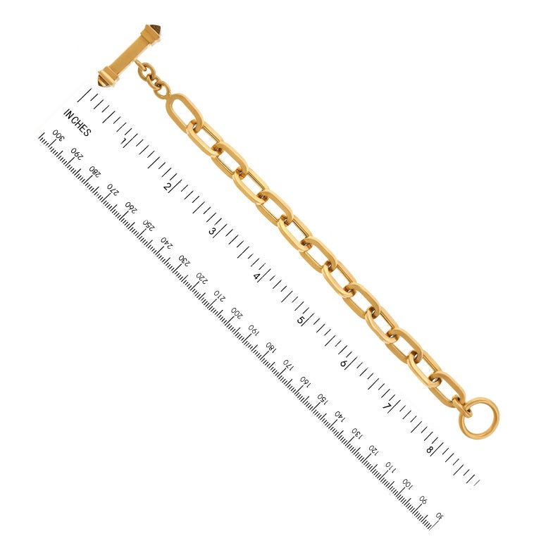 Italian Gold Toggle Bracelet at 1stDibs