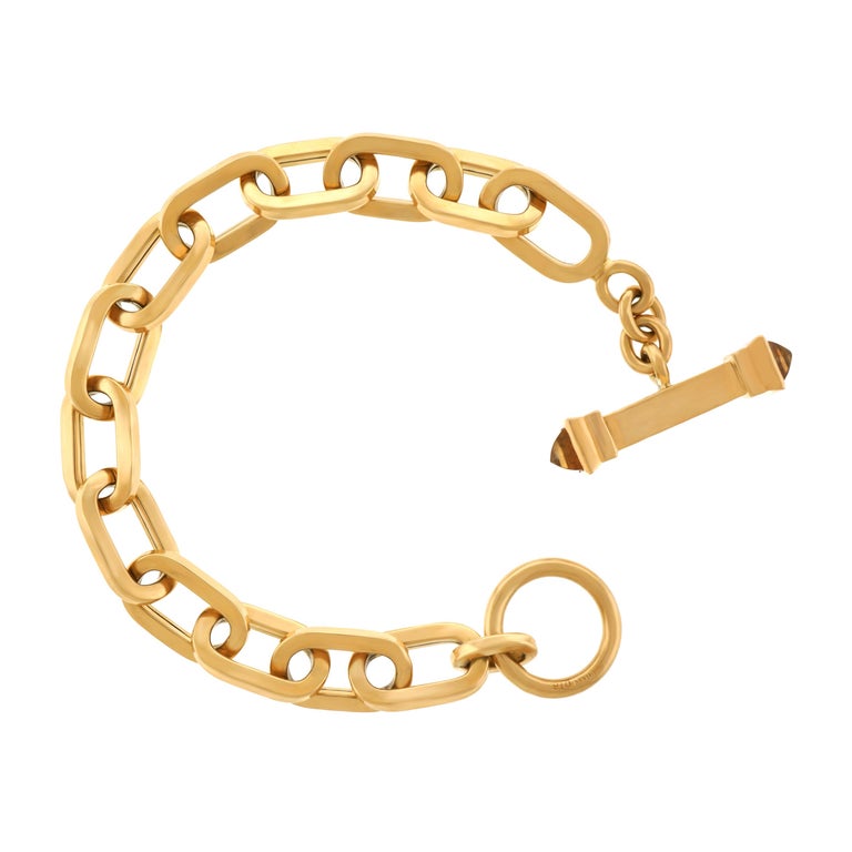 Italian Gold Toggle Bracelet at 1stDibs