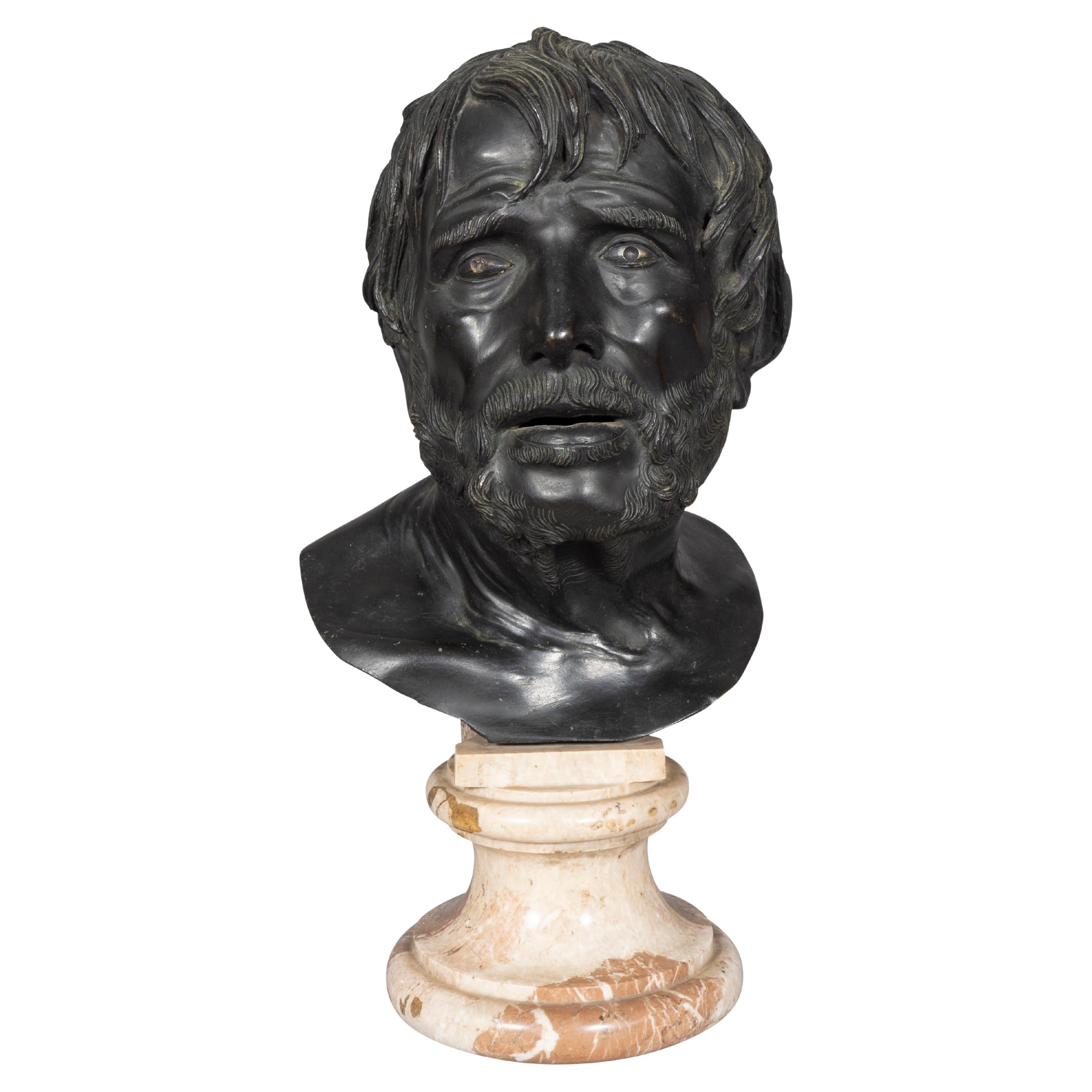 Grand Tour Bronze Portrait Bust at 1stDibs