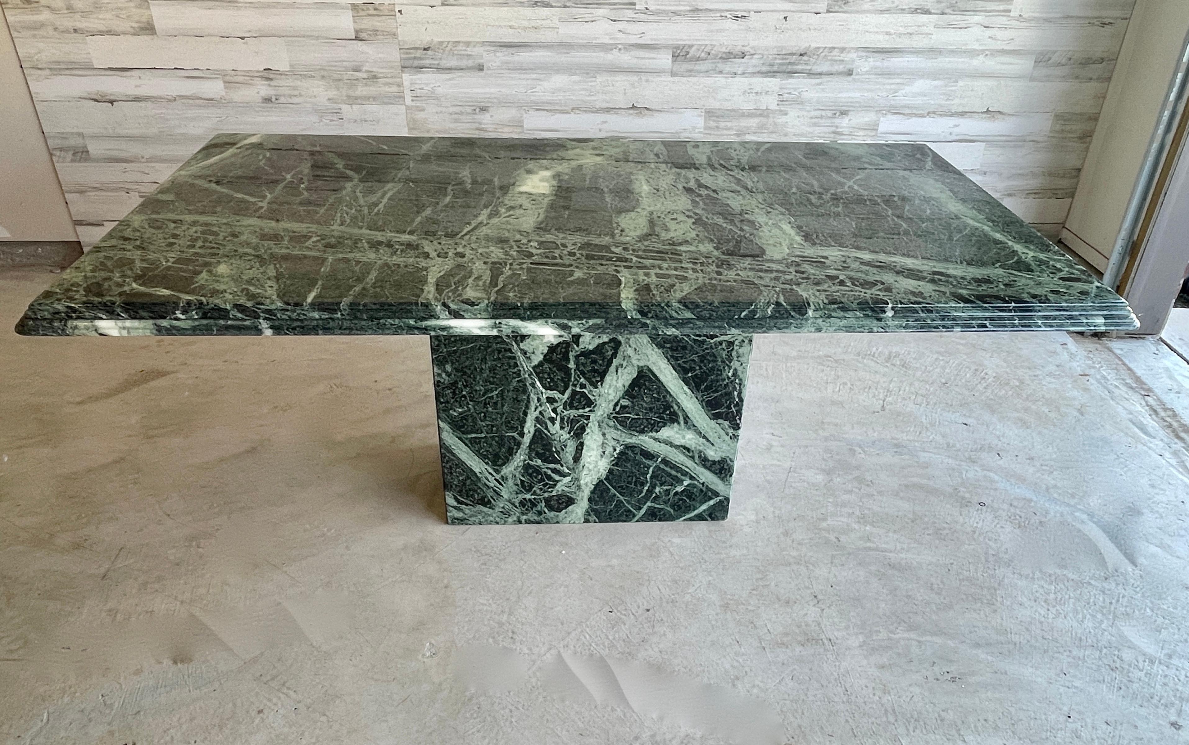 Italian Green Marble Dining Table For Sale at 1stDibs | emerald green ...