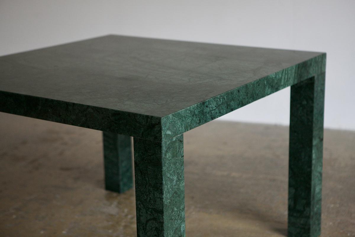 Italian Green Marble Dining Table For Sale at 1stDibs