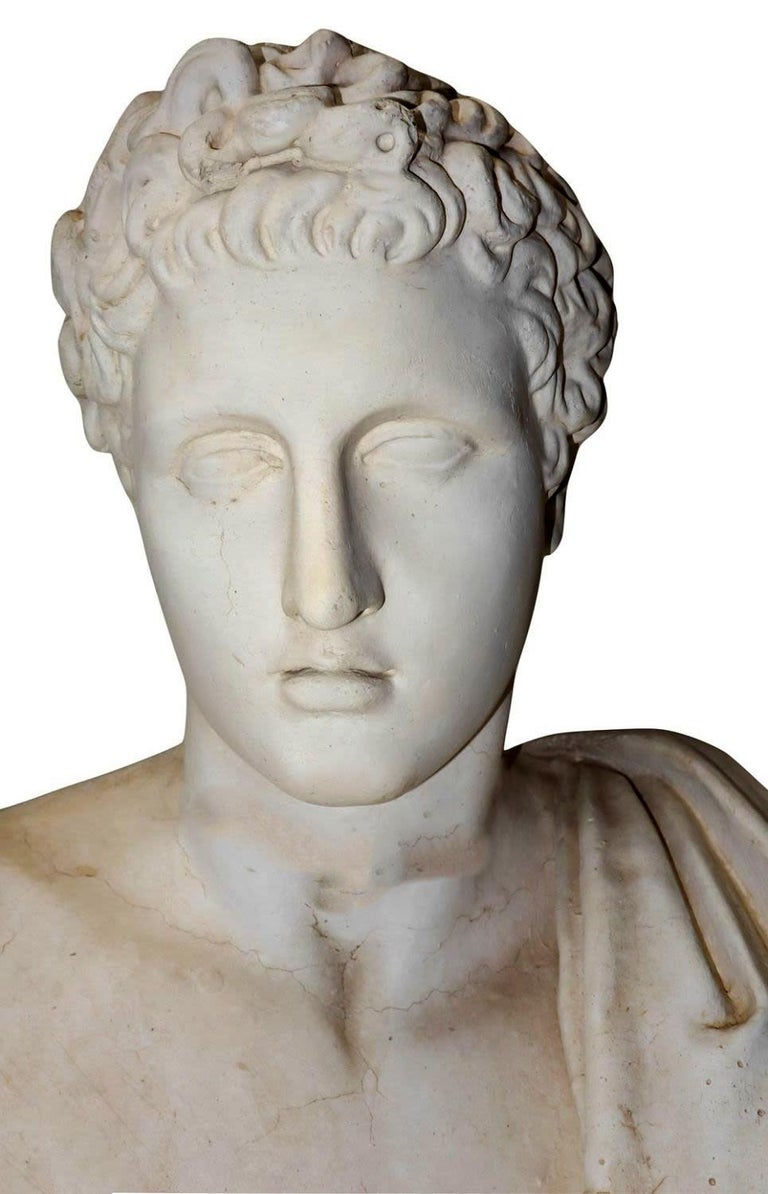 Italian Half-Length Portrait Depicting a Young Roman Athlete Early 20th ...