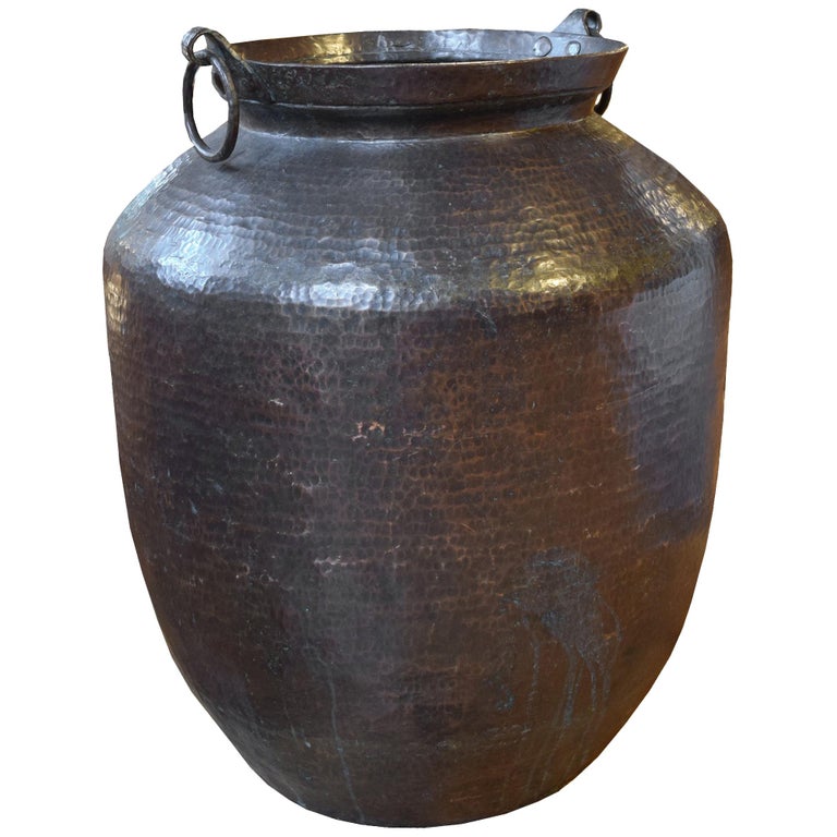 Italian Hammered Copper Vessel at 1stDibs