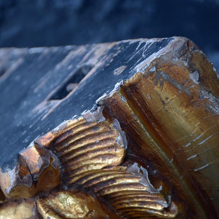 Italian Hand Carved Gold Gilt Wall Corbels, circa 1890 For Sale at ...