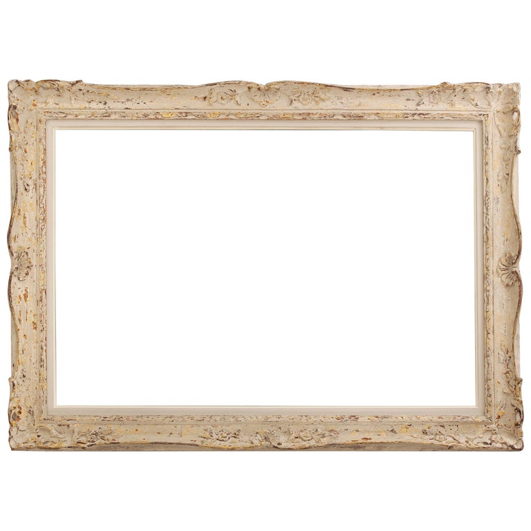 Italian Hand-Carved Wood Museum Frame, 1950s at 1stdibs