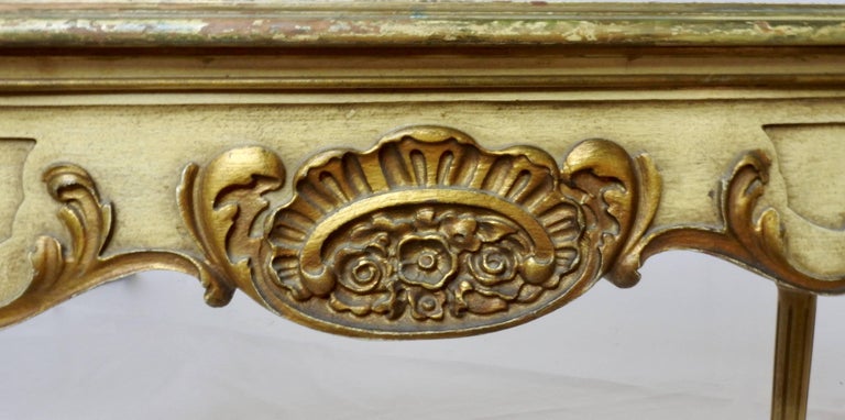 Italian Hand Painted Console Table For Sale at 1stDibs