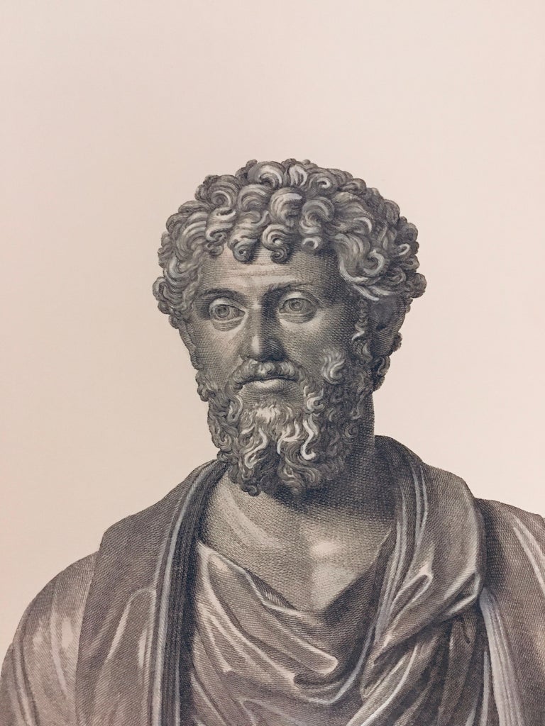 Italian Hand Press with Black Patinated Frame Representing a Roman ...