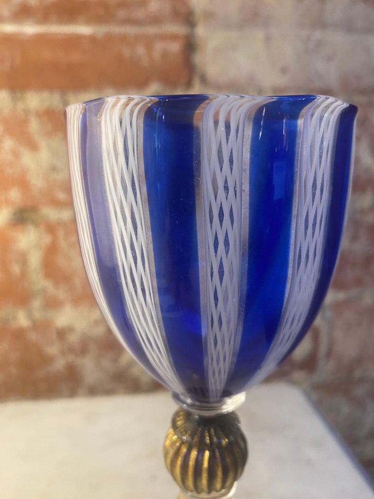 Italian Handcrafted Murano Blue Glass 1970s For Sale at 1stDibs
