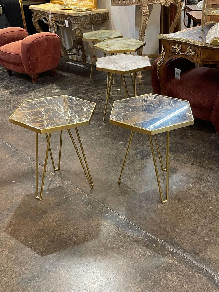 Italian Hex form Table For Sale at 1stDibs