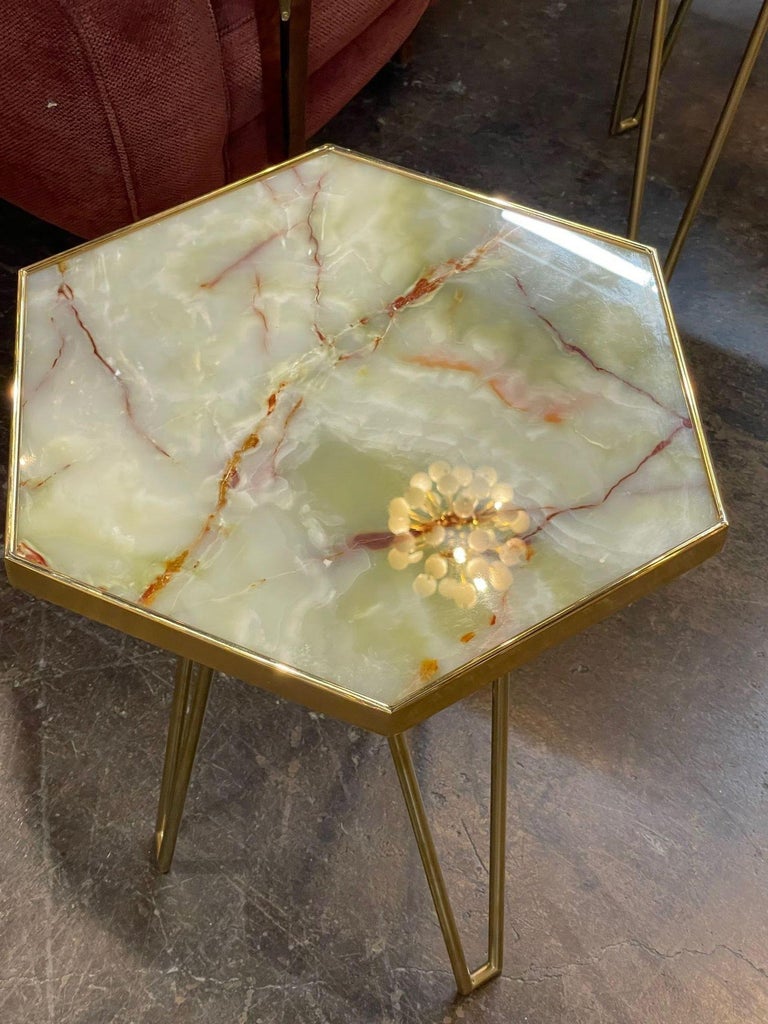 Italian Hex Form Table For Sale at 1stDibs