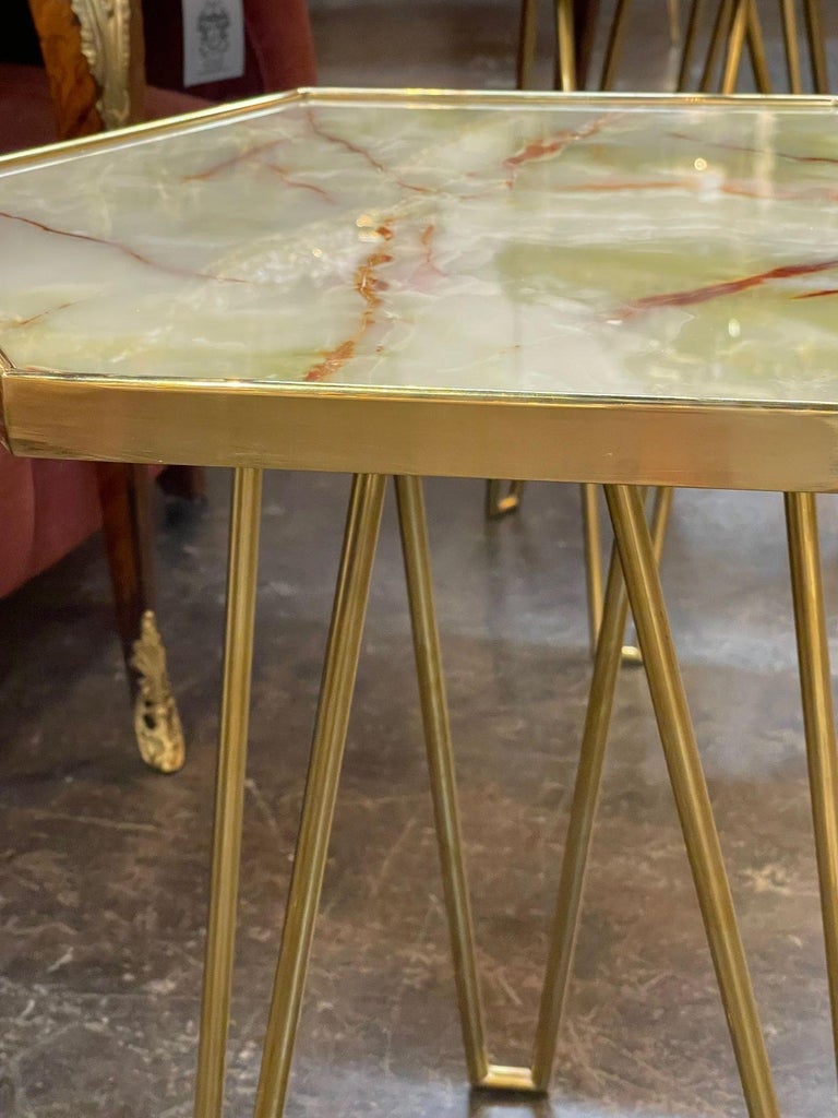 Italian Hex Form Table For Sale at 1stDibs