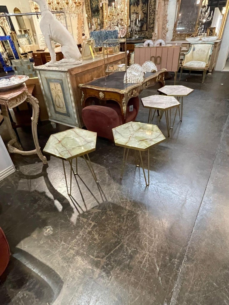 Italian Hex Form Table For Sale at 1stDibs