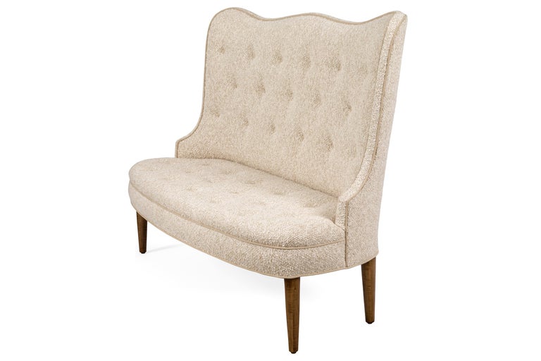 Italian High Back Bench/Settee by Lost City Arts For Sale at 1stDibs ...