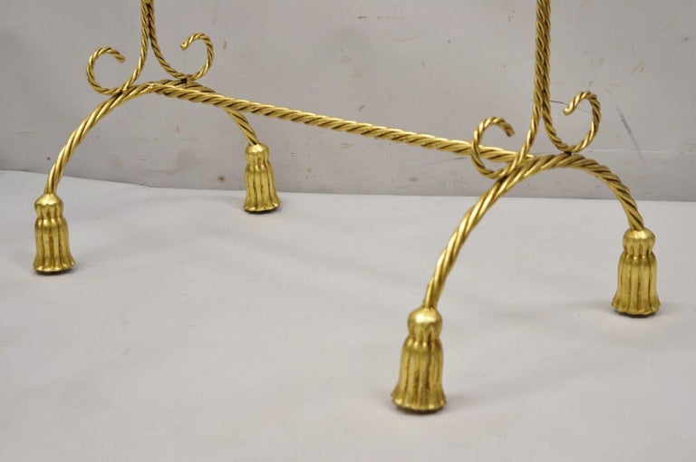 Italian Hollywood Regency Gold Gilt Iron Small Bathroom Towel Rack ...