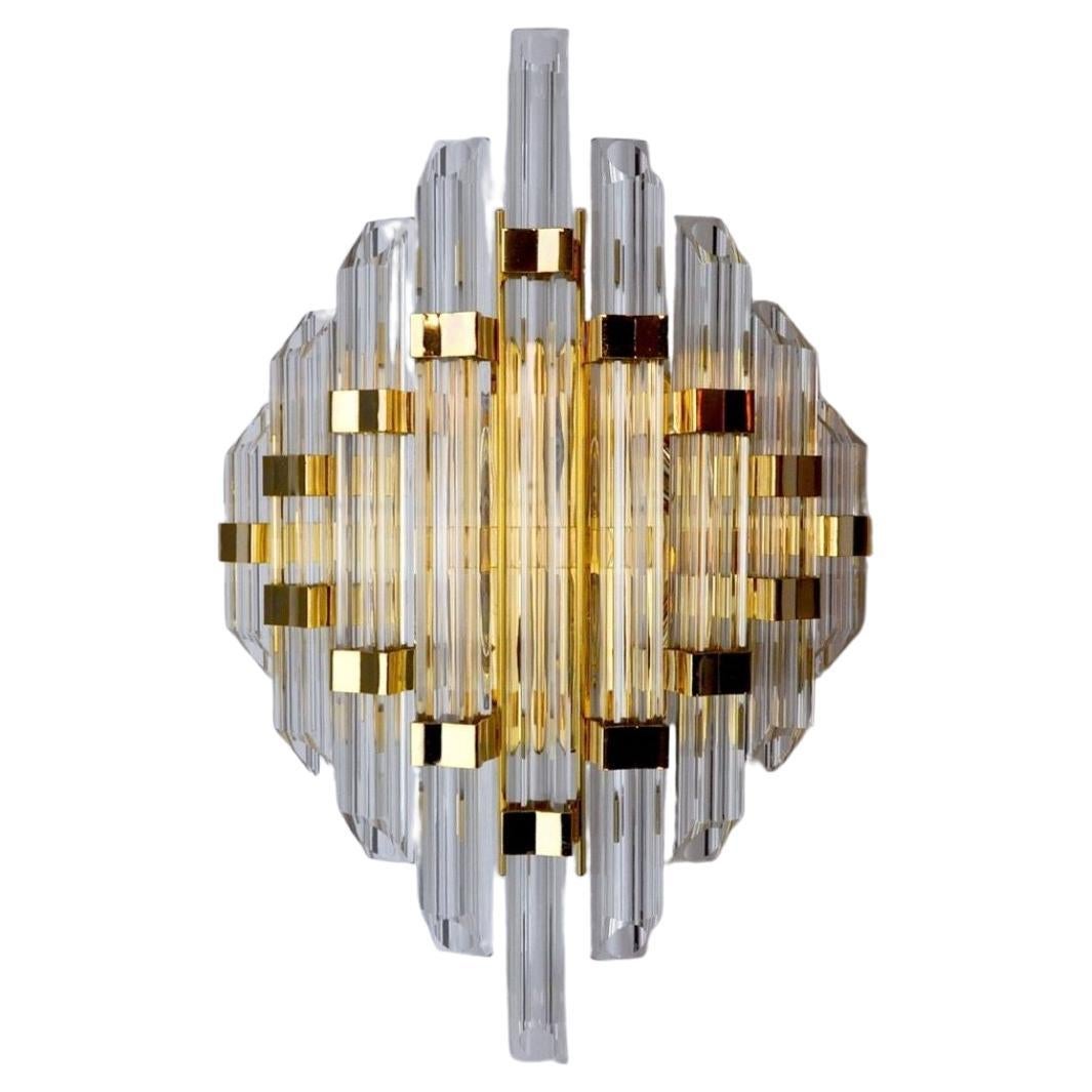 Tole Magnolia Hollywood Regency Wall Light Fixture at 1stDibs
