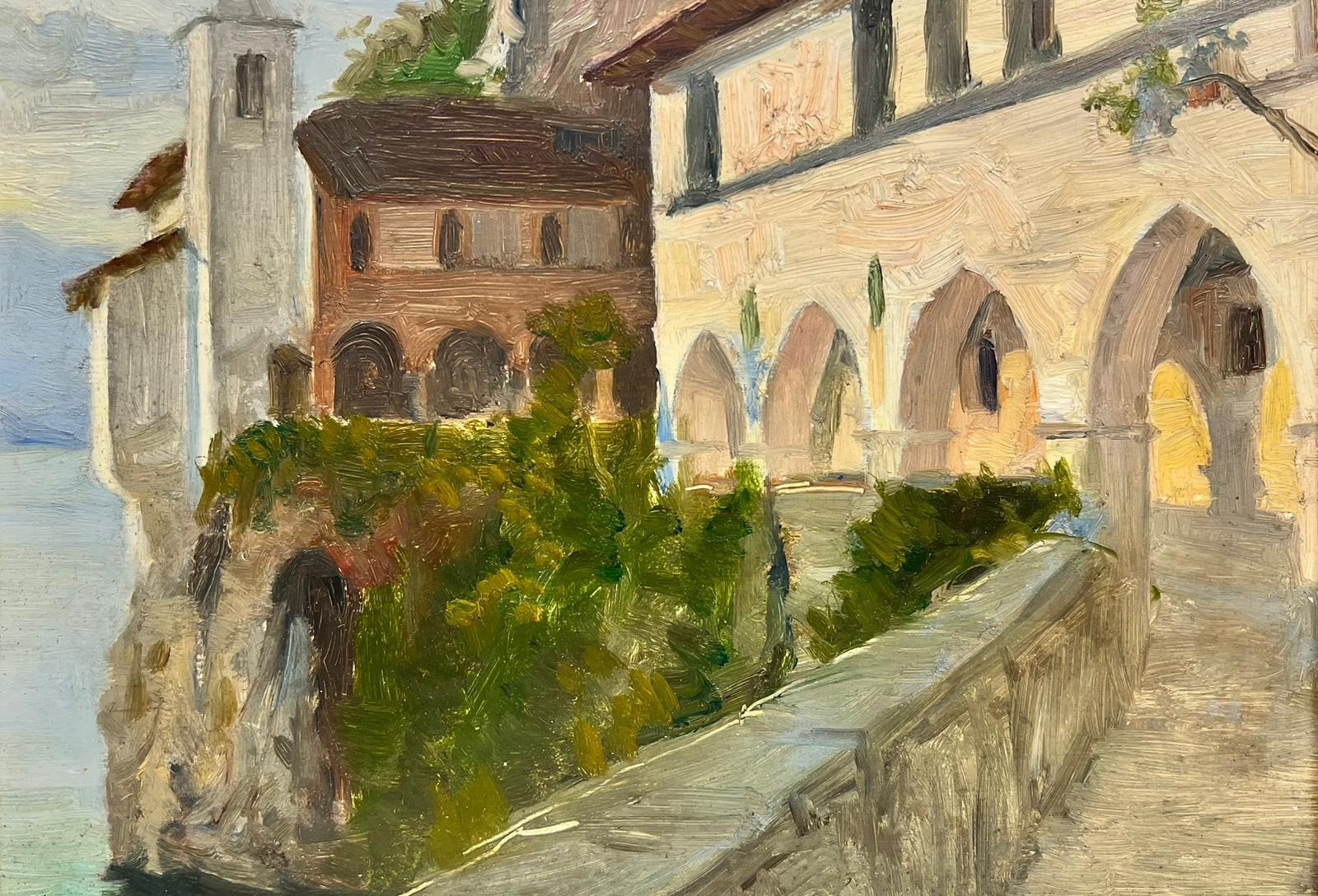 Italian Impressionist - 1930's Italian Impressionist Oil Painting Lakes ...