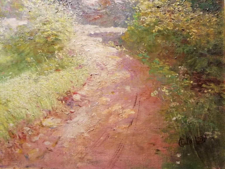 Italian Landscape, Cleto Luzzi 20th Century Oil Italian Countryside ...