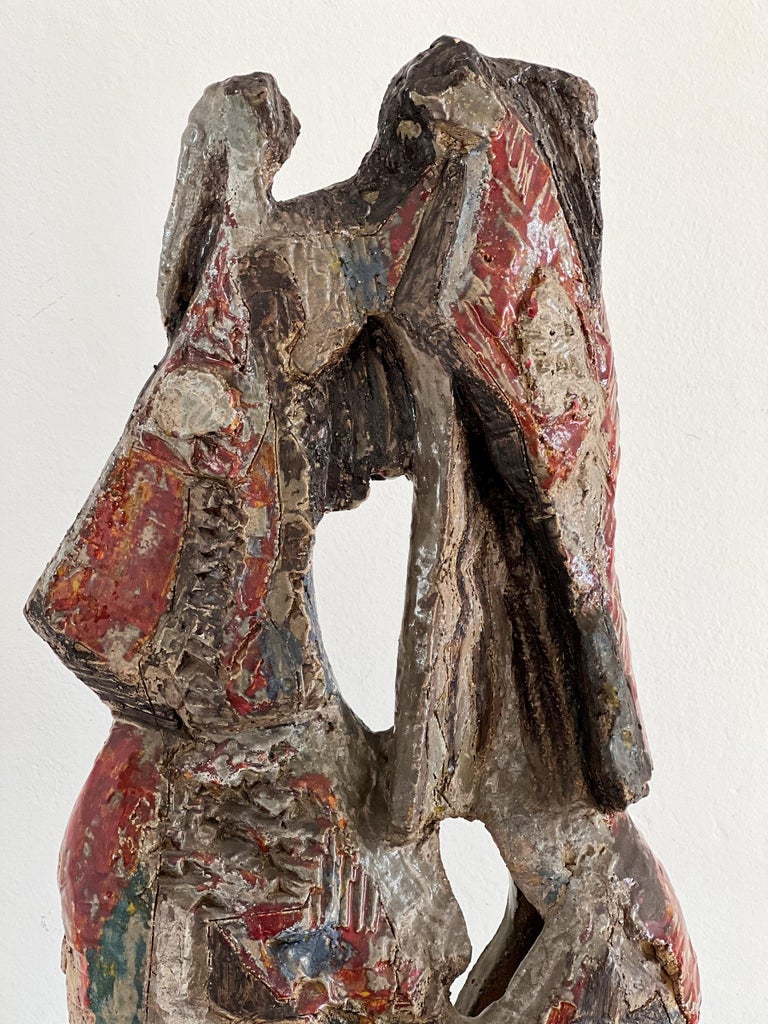 Italian Large Majolica Terracotta Sculpture with Lustre by Adolfo ...