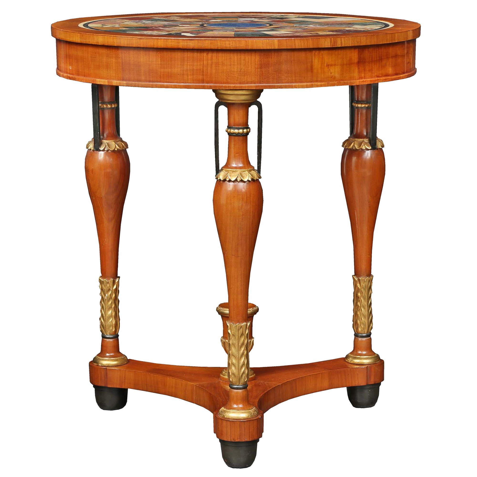 Italian Marble Specimen Table at 1stDibs