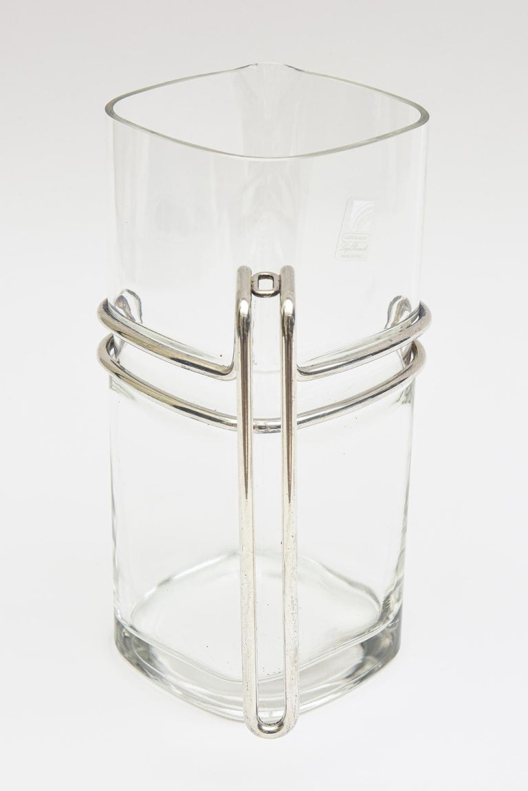 Italian Light and Music Glass, Silver Martini Shaker by Luigi Bormioli ...