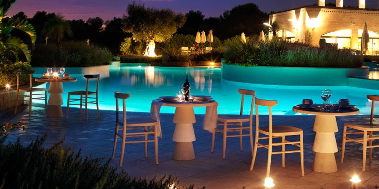 Italian Limestone Table by Pimar For Sale at 1stDibs