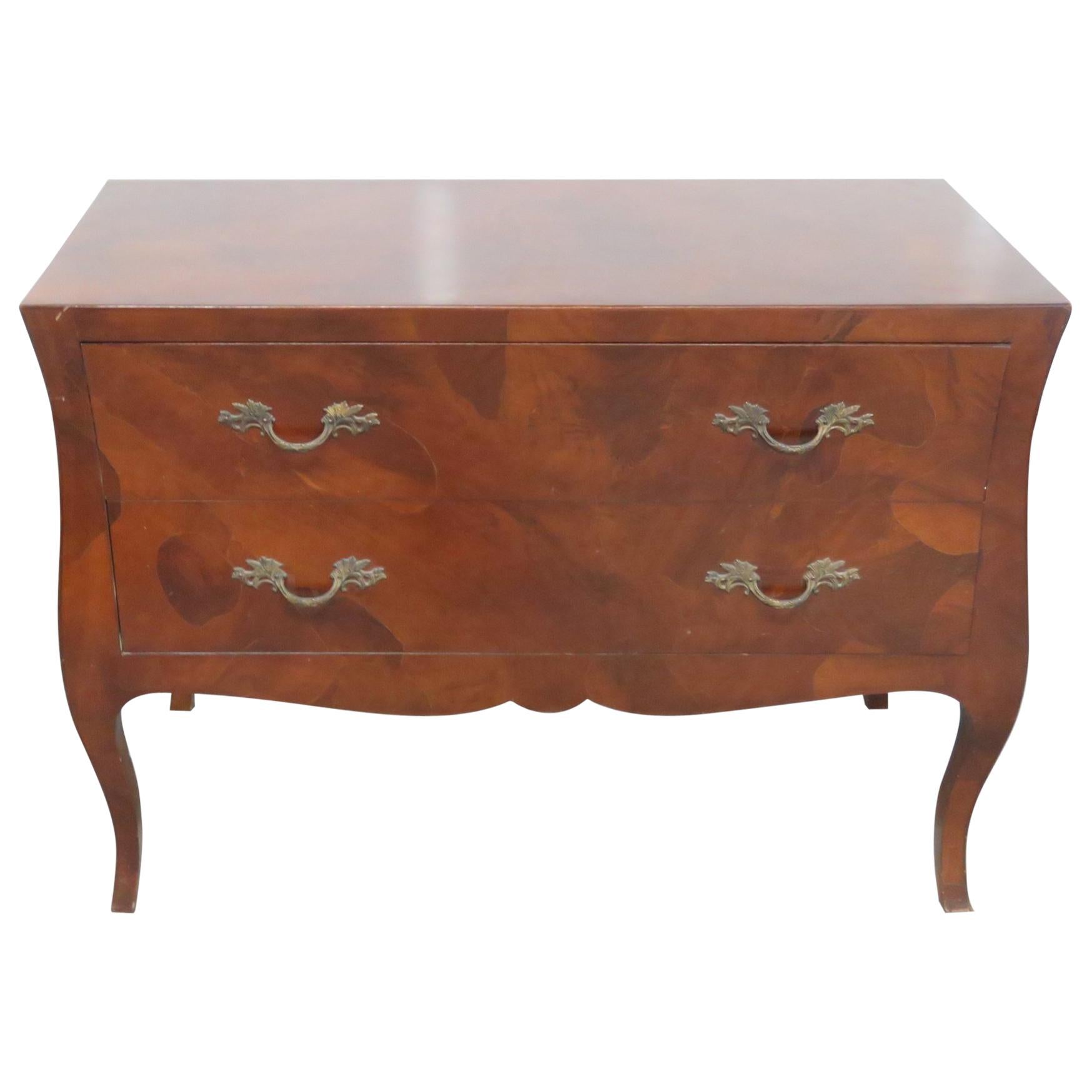 Louis XV Style Petite Painted Italian Commode / Side Table For Sale at ...