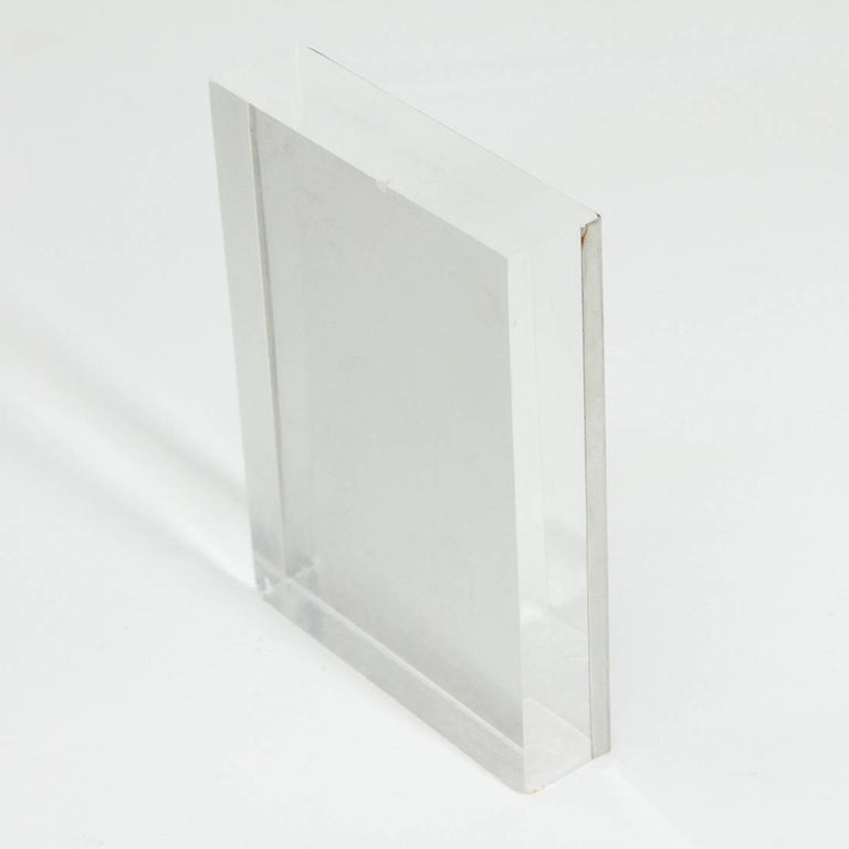 Italian Lucite Photo Frame, 1970s at 1stDibs