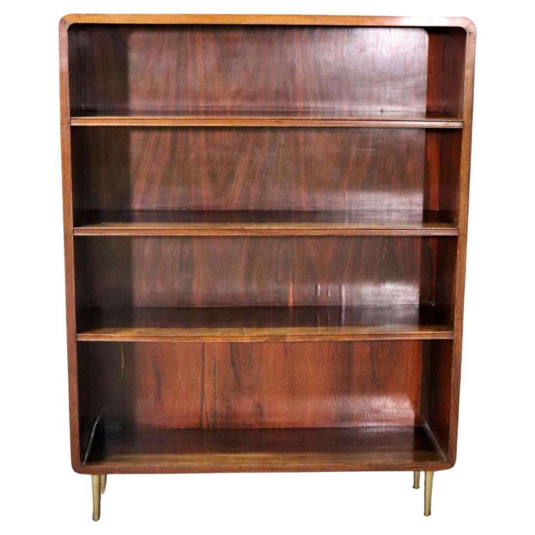 Italian Made Rosewood Gio Ponti Style Open Mid Century Modern Bookcase ...