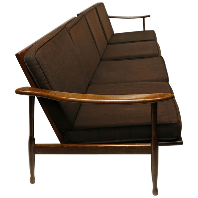 Italian Made Sofa in the Danish Modern Style at 1stDibs | solid wood ...