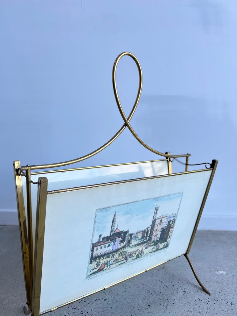 Italian Magazine Holder Representing Florence For Sale at 1stDibs