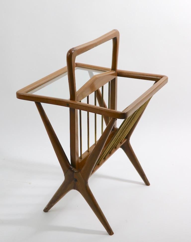 Italian Magazine Stand Table after Ponti, Di Carli, Cesare Lacca at 1stDibs