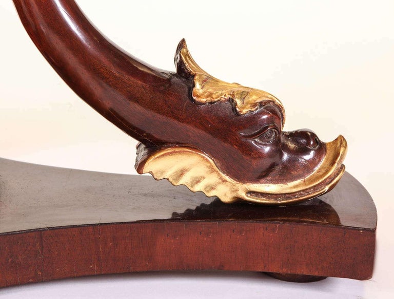 Italian Mahogany and Parcel-Gilt Centre Table, 1830 For Sale at 1stDibs