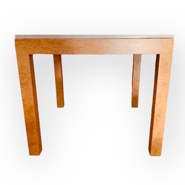 Italian Marble and Burled Olive Wood Table by Paul Mayén for Habitat ...